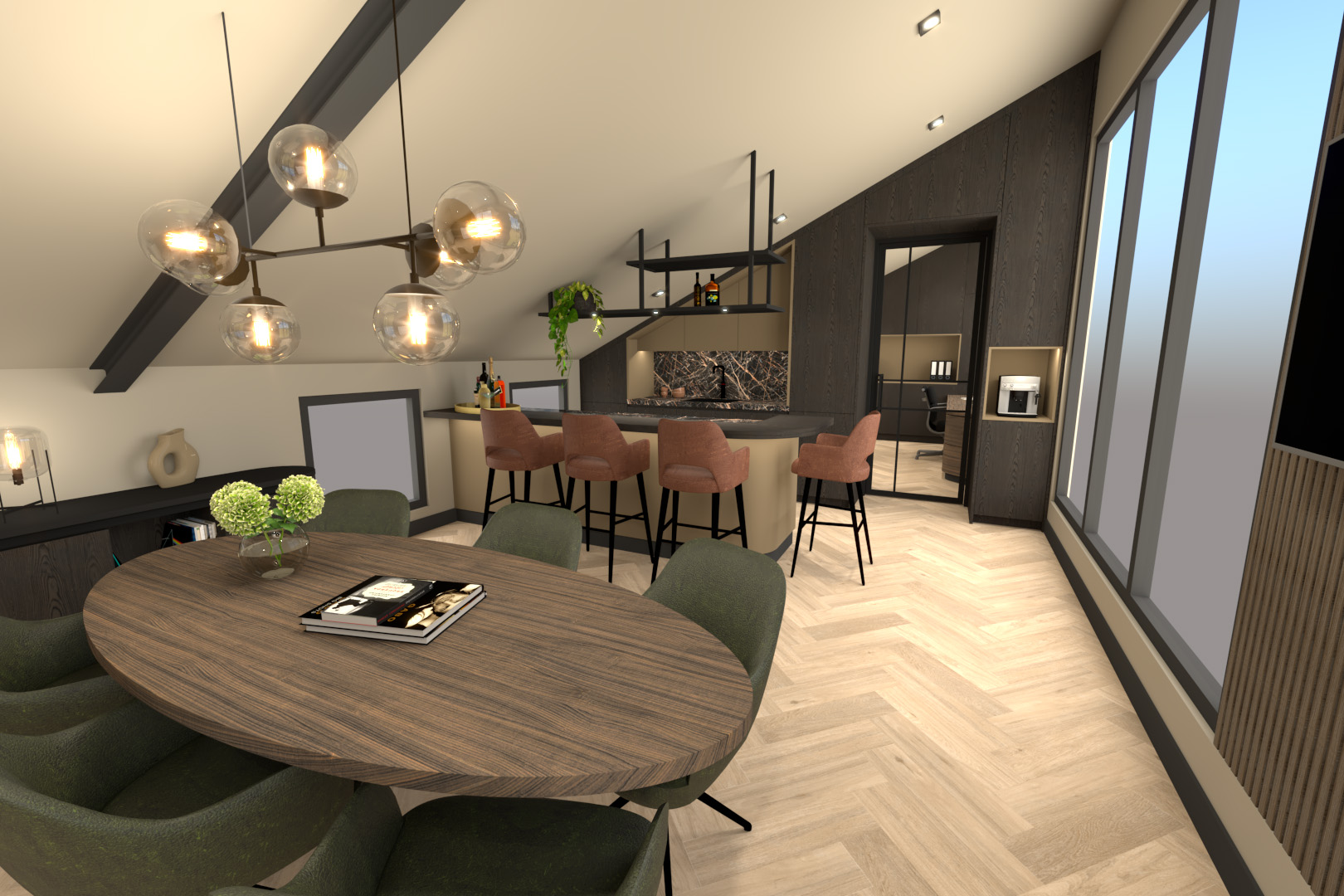 Bedrijfskantoor en -kantine - Oliver Davina Design